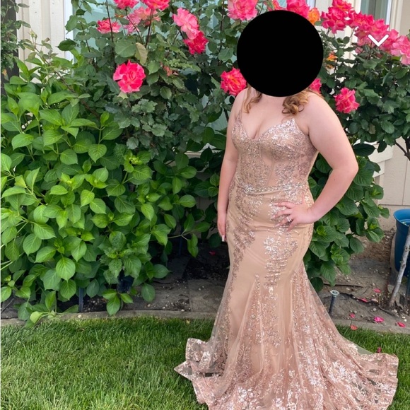 Dresses | Rose Gold Prom Dress | Poshmark